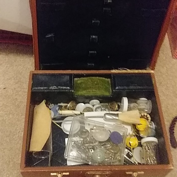 Other | Antique Button Box Ect | Poshmark